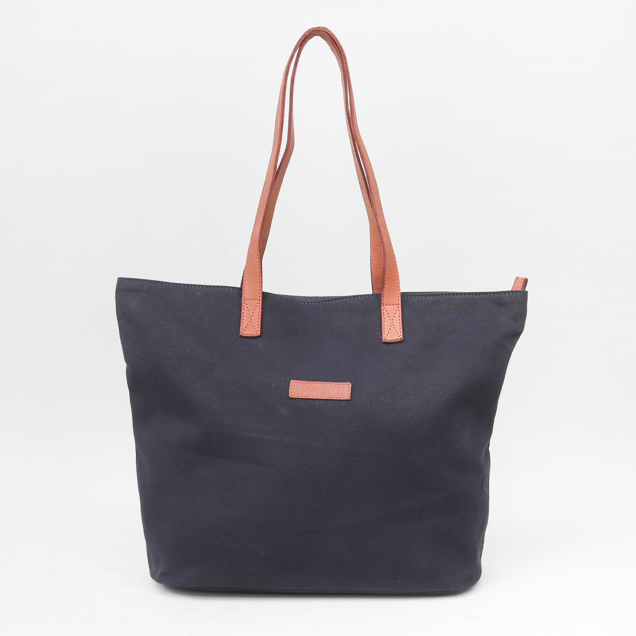 Navy Waxed Canvas Tote Bag – Sophos Lifestyle