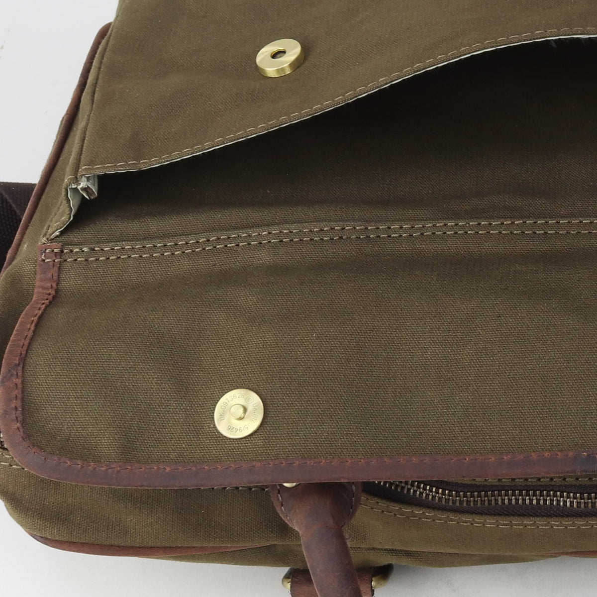 Olive Waxed Canvas Briefcase - Perfect Laptop Bag – Sophos Lifestyle