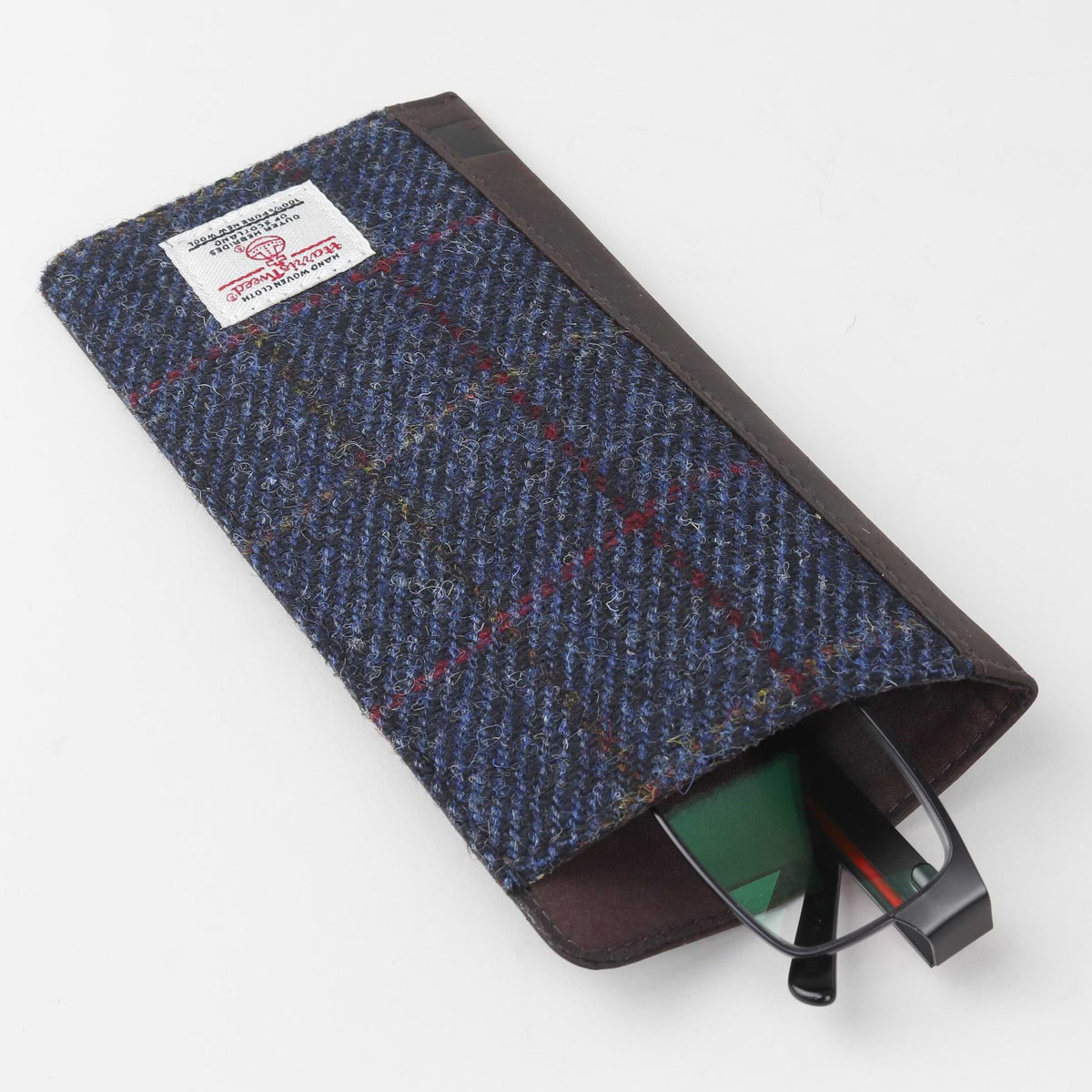Navy Harris Tweed Glasses Slip Case – Sophos Lifestyle