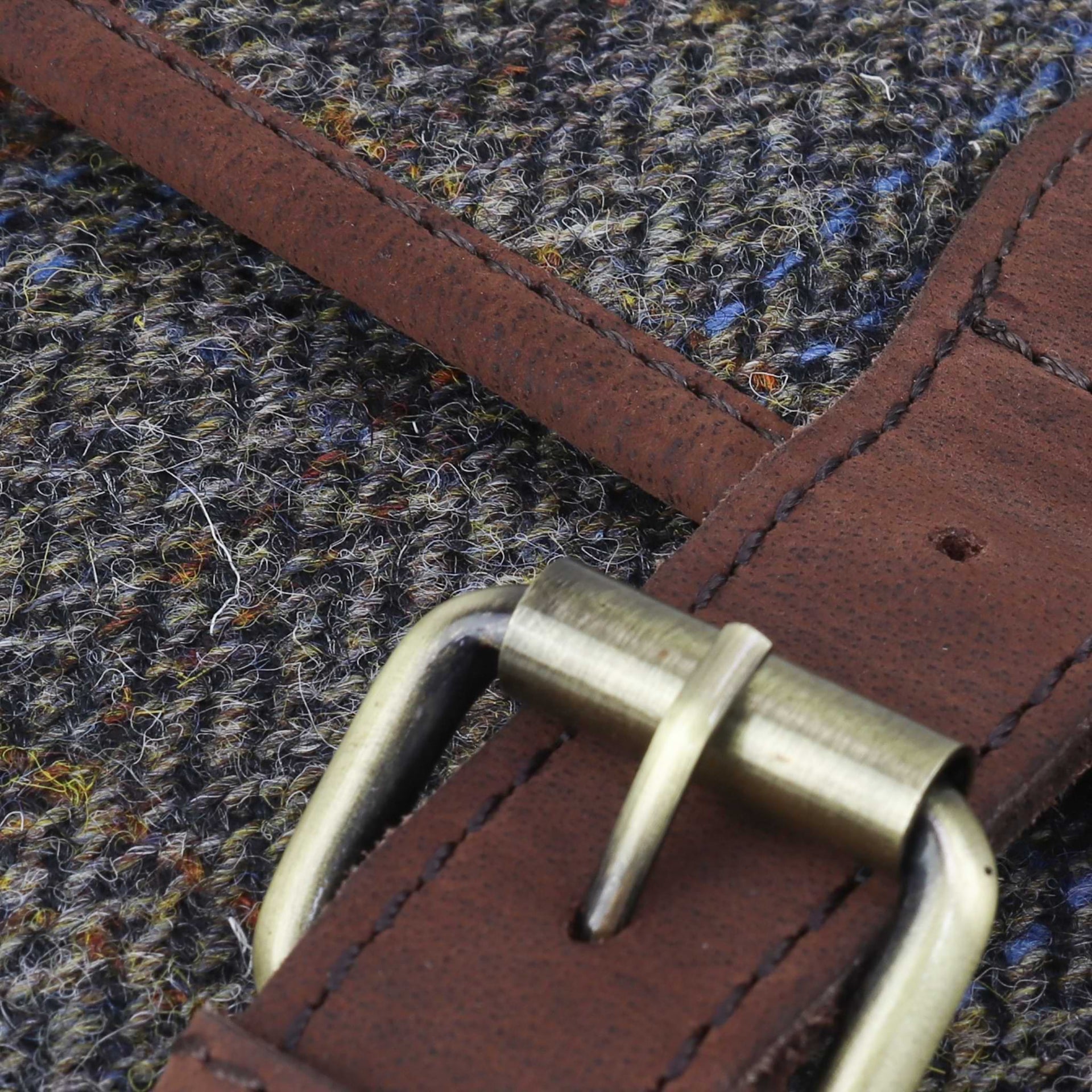 Brown Harris Tweed Briefcase - Refined Laptop Bag – Sophos Lifestyle